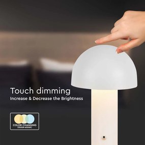 LED Solution Bílá LED stolní nabíjecí lampa 250mm 3W 7899