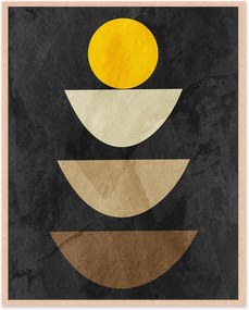 Zarámovaný digitální tisk Organic Shapes