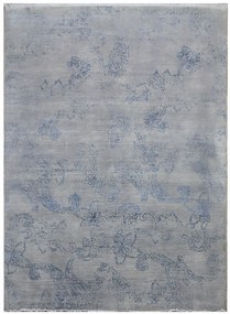 Diamond Carpets koberce Ručně vázaný kusový koberec Diamond DC-KERRY 2 Silver/blue - 365x550 cm