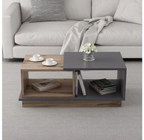Asir | Konferenční stolek CONSEPT 36x90 cm hnědá/šedá | AS0776