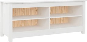 vidaXL Lavice s botníkem 110 x 38 x 45,5 cm masivní borovice [813775] Barva: Přírodní