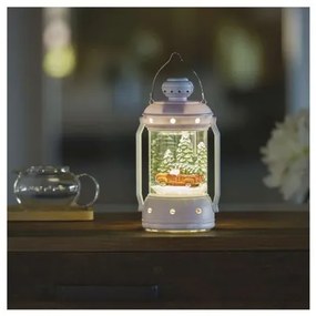 LED vánoční lucerna Barf s časovačem 19,5 cm teplá bílá