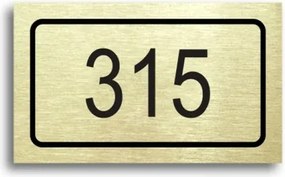 ACCEPT Číslo na dveře - typ 05 (50x30mm) - bílá tabulka - barevný tisk