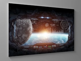 Liox Obraz vesmír z kosmické lodi Rozměr: 100 x 65 cm