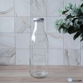 Láhev na mléko, aviváž hnědá FRANC 500 ml s bílým šroubovacím víčkem