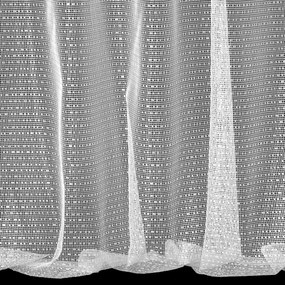 ZÁCLONA NA KROUŽCÍCH KATRIANA 400X250 CM BÍLÁ