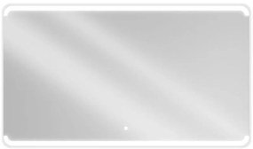 Mexen Nida osvětlené koupelnové zrcadlo 140 x 80 cm, LED 6000K, proti mlze - 9806-140-080-611-00