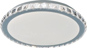 Rabalux Chromové stropní LED svítidlo Cressida 405mm 24W 2420