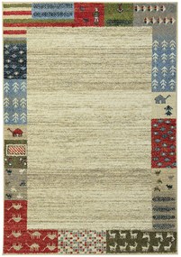 Koberce Breno Kusový koberec SHERPA 5093/DW6Z, Béžová, Vícebarevné, 120 x 170 cm