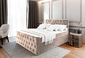 Expedo Čalouněná postel boxspring FENDI, 180x200, casablanca 13 + topper