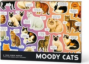 GALISON Puzzle Náladové kočky / 1000 dílků