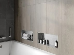 Mexen X-Wall-NR nástěnná polička bez límce 45 x 20 cm, inox - 1911452010