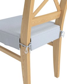 Sedák na židli IKEA Ingolf barva modrá látka pletený vzor