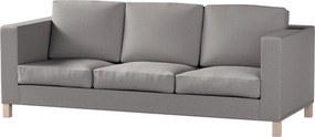 Potah na pohovku IKEA Karlanda 3-místná nerozkládací, krátký barva šedá látka pletený vzor
