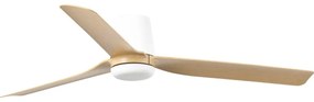 FARO Barcelona FARO 33829WT - Stropní ventilátor PUNT TUB M hnědá/bílá pr. 132 cm WT + DO 33829T