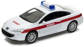 Welly Peugeot Coupe 407 NOTARZT 1:34 bílé