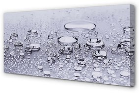 Obrazy na plátně Vodní kapky makro 100x50 cm
