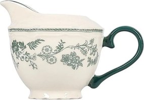 Zelená/slonovinová porcelánová konvička na mléko 180 ml Cyril – S|P Collection