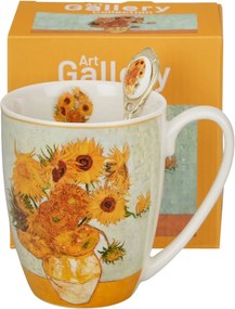 Porcelánový hrnek se lžičkou Van Gogh Sunflowers 360 ml