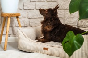 Ortopedický pelíšek pro psa MILANO béžový Velikost: L 90x80 cm