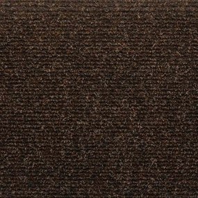 Schodové rohože samolepicí 10 ks 65 x 21 x 4 cm hnědé, půlkulaté, velké 149713