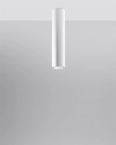 Stropní svítidlo Lagos, 1x bílé kovové stínítko, (40 cm)