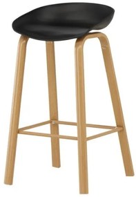 Decatur barová židle hnědo-černá