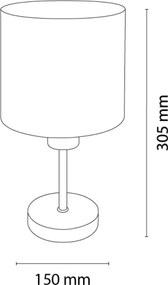 BRILAGI - Stolní lampa BOBO WOOD 1xE27/25W/230V dub/černá/krémová/králíčci