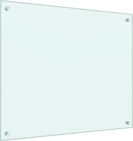 Kuchyňské panely 2 ks bílé 70 x 60 cm tvrzené sklo 3315785