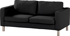 Potah na pohovku IKEA Karlstad 2-místná, nerozkládací, krátký barva černá látka pletený vzor