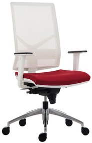 ANTARES 1850 SYN Omnia ALU WHITE - Kancelářská židle  - Červená D3