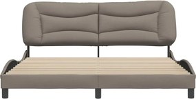 Rám postele bez matrace Hvar taupe 180 x 200 cm textil 3207790