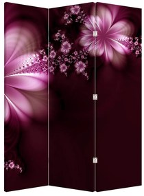 Paraván - Abstrakce - květiny (126x170 cm)