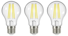 LED filament E27 2,2W 3000K 470lm čirá sada 3ks