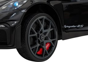 Elektrické autíčko Porsche Spyder RS ​​718 MP4 černé