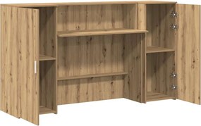 Recepční stůl dub artisan 180x50x103,5 cm kompozitní dřevo 3324213
