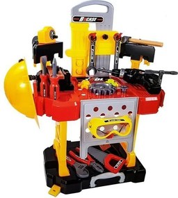 LEAN Toys Dětská dílna 3v1 na baterie, kufřík, 85 dílů, 56 cm