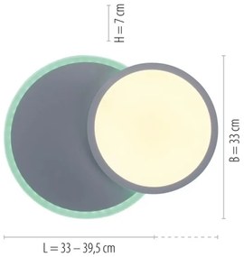 Leuchten Direkt 11662-16 - LED RGB Stmívatelné svítidlo ARENDA LED/21W/230V + DO