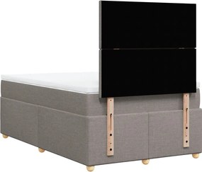 Box spring postel s matrací taupe 120x190 cm textil 3291216