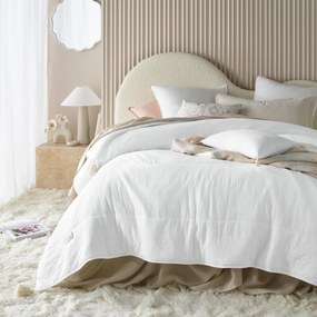 Divazo Přehoz na postel s třásněmi Noemi Barva: Bělošedá, Velikost: 170 x 210 cm