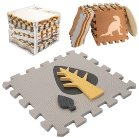Creative Corner Pěnová podložka na puzzle / ohrádka 36el. dinosauři 143cm x 143cm x1cm