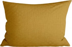 Mušelínový povlak na polštář MUSSARI 50x70 cm, tmavě žlutý