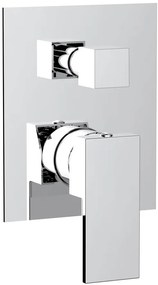 Sapho Sapho, CUBEMIX podomítková sprchová baterie, 2 výstupy, chrom, CM042