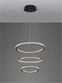 LED lustr Ginevra 51 černé