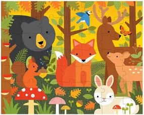 Petit Collage Puzzle 2v1 lesní zvěř / 49 dílků / od 5 let