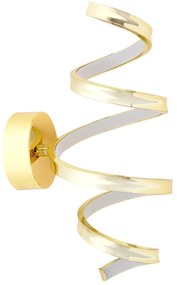 Toolight Toolight, LED nástěnné svítidlo, 4000K, 18W, APP827-W, zlatá lesklá, OSW-09179
