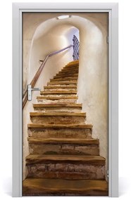 Fototapeta samolepící na dveře schody do zámku 85x205 cm