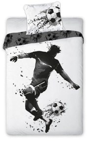 Povlečení bavlněné Deluxe 3D Fotbalista 200x140cm+90x70cm Faro