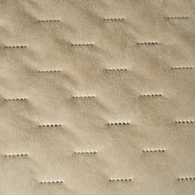 Sametový přehoz na postel ASTRALIA, béžový Rozměr: 200 x 220 cm