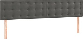 Box spring postel s matrací tmavě šedá 180x200 cm samet 3141558